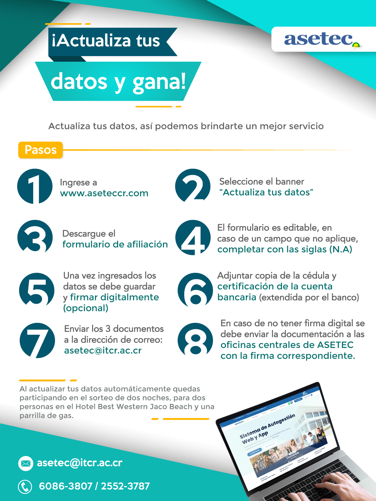 Actualización de datos | ASETEC